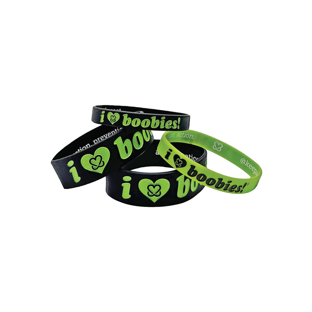 i love boobies Bracelets | Keep A Breast Foundation